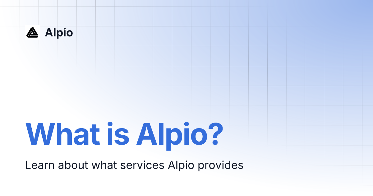 What is Alpio? | Alpio